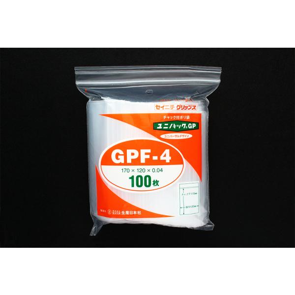 【特長】●新形状のチャックで開けやすさ、閉めやすさが向上しました。●開口部とチャック部にガイドラインをつけました。【仕様】●基材構成:PE単層40μ●製品仕様:サイド溶断シール、天開き、底折返し、開口段差カット●品番:GP F-4●サイズ(...