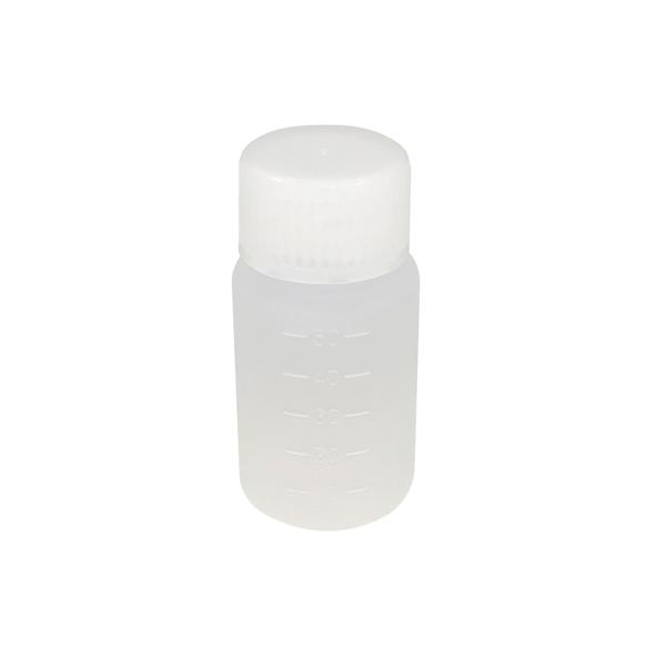 【仕様】材質：本体／ポリプロピレン（PP）　キャップ／ポリプロピレン（PP）容量：50ｍｌ目盛：10ml口内径(A)：21.5mm本体外径(B)：39mm蓋なし高さ（C）：76.5mm蓋付き高さ（D）79.0mm入数：500本入【特長】・J...