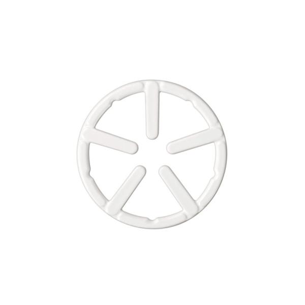 これ便利！小さいお鍋・コーヒーポットがガスコンロでご使用になれます。ガタつかずご使用になれます。　外径×高さmm：φ140×H10      　規格：HB-4197ホワイト　材質：　ミニ五徳：鉄鋳物　スタンド：鉄（クロームメッキ）生産地：中国