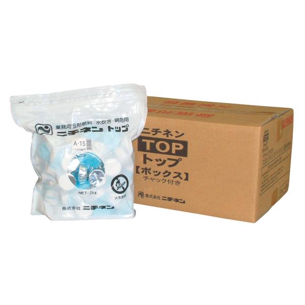 2kgの小分け包装で宴会でのセッティング作業が楽に!!ダンボール箱入りで、使用後のゴミ処理が楽に!!乾燥などを防ぐ密封チャック付きなので保管も安心です！  　外径×高さmm燃焼時間（1ヶ）：φ37.5×H?22約20分 入数（1ケース）：3...