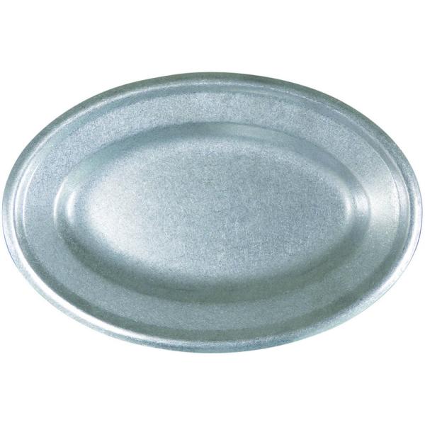 ステンレス表面を特殊加工により、あえて使い古しの風合いを出しました。表面に凹凸及び傷がありますが、風合いの一部です。 豪華な晩餐の始まり King 　外寸縦×横×高さmm：268×180×H16      　規格：Q-10D10吋　材質：　...