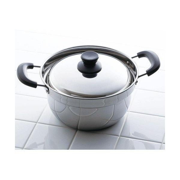 Point(1)沸騰したお湯がスムーズに対流するように、本体の底の丸みを大きくしました。このお湯の流れが泡を潰すので、泡の発生をブロックします。Point(2)沸騰時に発生する泡が蒸発するように、フチに段を付けて高くしました。このフチにあた...