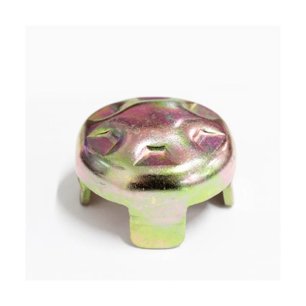 打込みヘッド（ヘッドガード）【単管 打ち込み ヘッド 48.6mm 打ち込みキャップ 佐藤ケミカル 】●単管を杭代わりにして打ち込む際の頭用カバーとして使用●仕様材質：鉄(クロメートメッキ)重量：0.17kg