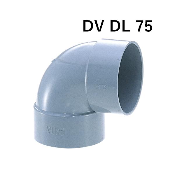 【アロン 90°エルボ DV DL 75 VPパイプ内径接続 排水用継手 DV継手 配管 塩ビ 】●仕様メーカー：アロン品名：DV DL 75呼び径：75DV継手　90°エルボ※アロン製品（桝、継手、蓋、その他）に限り注文数に関わらず送料一...