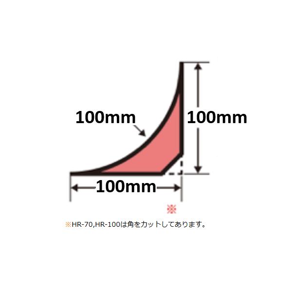 【仕様】●発泡R面木●再生材料の使用100％！再生プラスチック●認定番号：06131018号●Ｒ形状 100mm×長2000mm●角をカットしてあります●1箱6本入