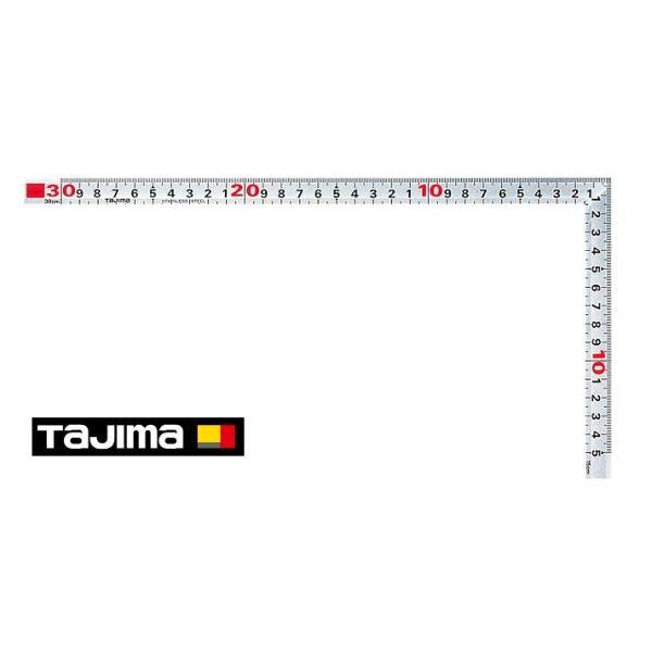 【特長】●コーナー部が、フラット設計で厚くないのでけがきがしやすい●大きく鮮明な目盛数字採用です●TIG溶接により強度がアップしました【仕様】●目盛仕様：表/センチ目盛1段30cm●目盛仕様：裏/センチ目盛1段30cm●外基点：内目盛●ネー...