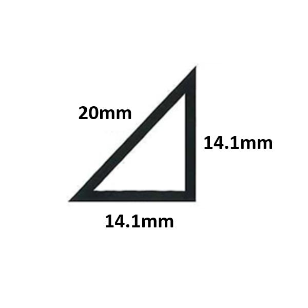 【特長】●自由に釘打ちができます。●低温に強いから寒冷地でもOK。●水を吸いません。●はがした時、剥離面がきれい。●割れる心配ご無用。【仕様】●材質：PP（ポリプロピレン樹脂）●中空直角面木●面長：20mm×14.1mm×14.1mm●長：...
