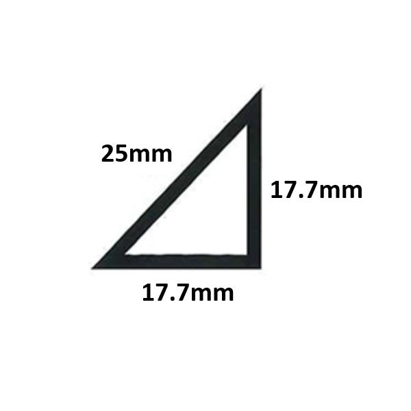 【特長】●自由に釘打ちができます。●低温に強いから寒冷地でもOK。●水を吸いません。●はがした時、剥離面がきれい。●割れる心配ご無用。【仕様】●材質：PP（ポリプロピレン樹脂）●中空直角面木●面長：25mm×17.7mm×17.7mm●長：...