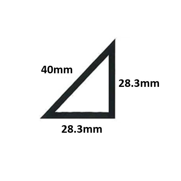 【特長】●自由に釘打ちができます。●低温に強いから寒冷地でもOK。●水を吸いません。●はがした時、剥離面がきれい。●割れる心配ご無用。【仕様】●材質：PP（ポリプロピレン樹脂）●中空直角面木●面長：40mm×28.3mm×28.3mm●長：...