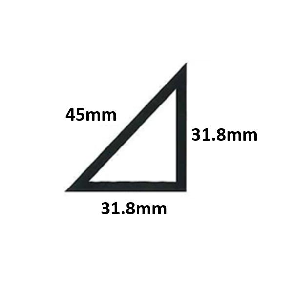 【特長】●自由に釘打ちができます。●低温に強いから寒冷地でもOK。●水を吸いません。●はがした時、剥離面がきれい。●割れる心配ご無用。【仕様】●材質：PP（ポリプロピレン樹脂）●中空直角面木●面長：45mm×31.8mm×31.8mm●長：...