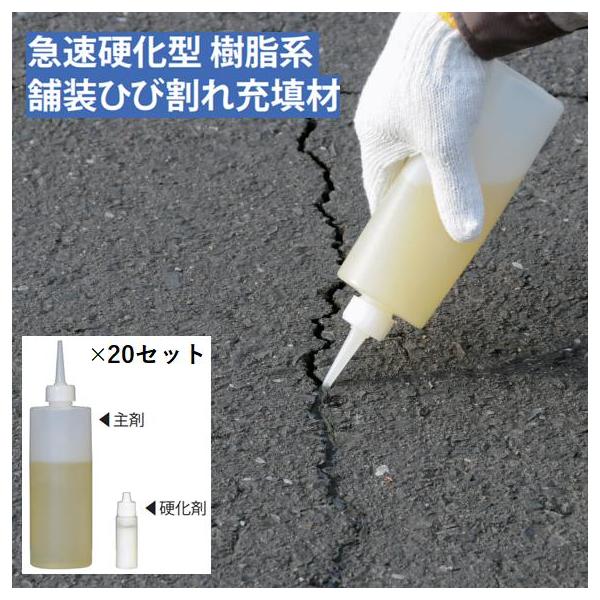 ●特徴速硬性の樹脂系ひび割れ補修材料です。主剤の入った容器に硬化剤を加えて振り混ぜるだけで準備ができ、容器先端をカットしてノズルから簡便に注入できます。低温時の注入でも硬化が速く養生時間が短くて済むので、冬季でも早期交通開放が可能です。粘性...