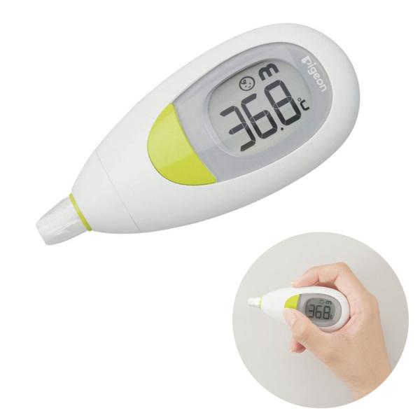 ピジョン 耳チビオンは鼓膜やその周辺から発する赤外線をセンサーで測定し、わずか１秒で検温できる耳式の体温計です。約１秒で検温できる測りやすく、読み取りやすい耳式赤外線体温計です。長年の研究から生まれた赤ちゃんの耳にぴったりのセンサー部分。丸...