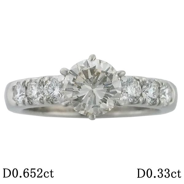 ブランド｜ノーブランド 商品名｜ M-I1-G ダイヤモンド/0.652ct ダイヤ/0.33ct デザイン リング型番｜―サイズ｜約6.5号最大幅 6.1mmアーム背面 2.7mm重量 5.1g素材｜Pt900 刻印｜0.625 Pt90...