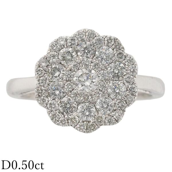 ブランド｜ノーブランド 商品名｜ ダイヤモンド/0.50ct  リング型番｜―サイズ｜約7号最大幅 10.5mmアーム背面 1.5mm重量 2.7g素材｜K18WG 刻印｜K18WG 050参考定価｜―付属品｜当店オリジナルボックスランク｜...