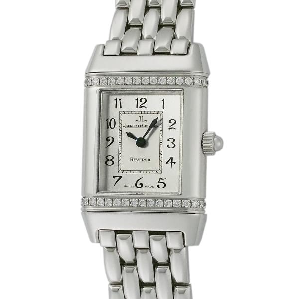 ブランド｜ジャガールクルト JAEGER LE COULTRE商品名｜レベルソ フローラル 純正ダイヤベゼル型番｜265.8.08製造年｜―文字盤｜シルバー素材｜SSサイズ｜ケース：縦32mm×横20mm (ラグ含む/リューズ含まず)厚み：...
