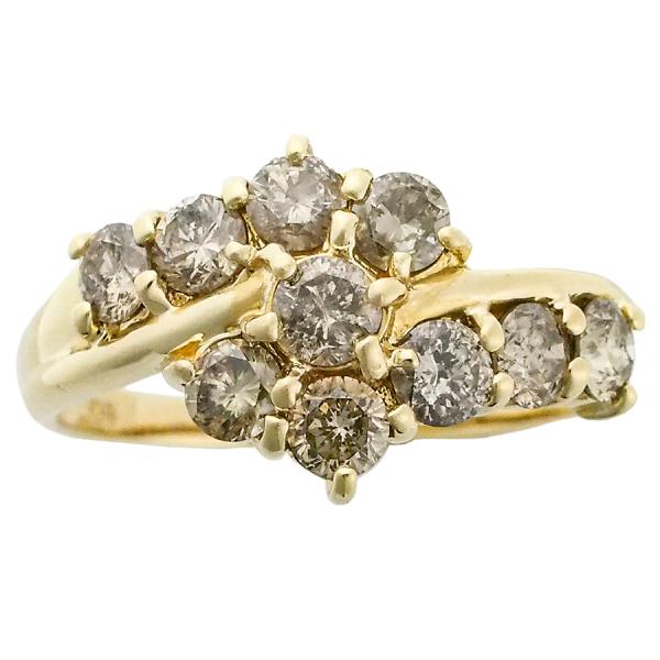 ブランド｜ノーブランド 商品名｜ ダイヤモンド/1.00ct デザイン リング型番｜―サイズ｜約13号最大幅 10.6mmアーム背面 1.4mm重量 2.7g素材｜K18YG 刻印｜1.0 K18参考定価｜―付属品｜当店オリジナルボックスラ...