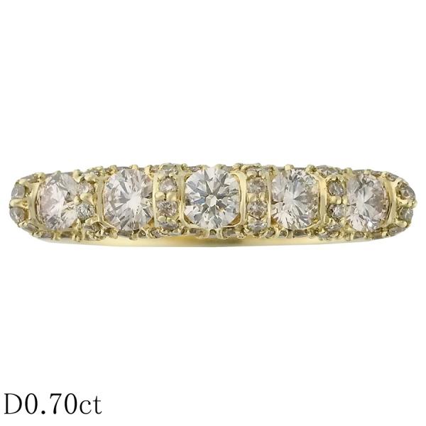 ブランド｜ノーブランド 商品名｜ ダイヤモンド/0.70ct  リング型番｜―サイズ｜20号最大幅 3.7mmアーム背面 1.8mm重量 3.1g素材｜K18YG 刻印｜K18 0.70参考定価｜―付属品｜当店オリジナルボックスランク｜SA...