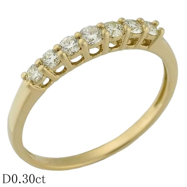 ブランド｜GSTV  商品名｜ ダイヤモンド/0.30ct  リング型番｜―サイズ｜14号最大幅 2.3mmアーム背面 1.5mm重量 1.8g素材｜K18YG 刻印｜K18 0.30参考定価｜―付属品｜当店オリジナルボックスランク｜SA状...