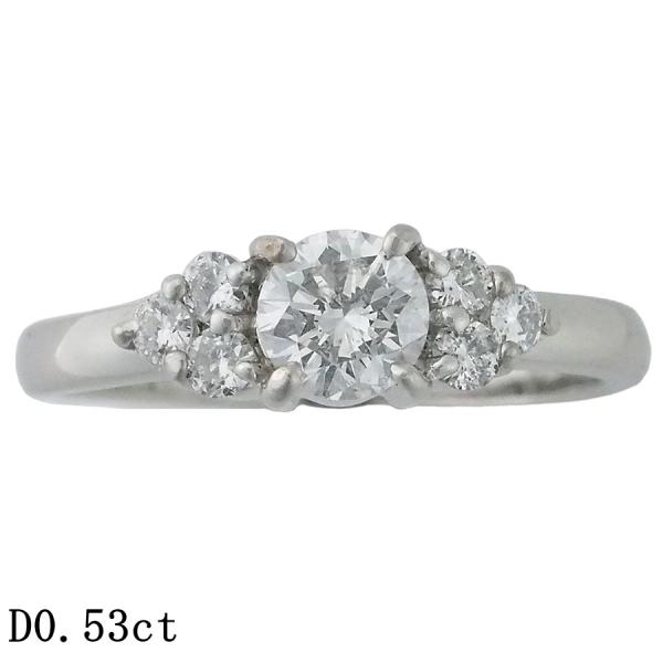 ブランド｜ノーブランド 商品名｜ ダイヤモンド/0.53ct  リング型番｜―サイズ｜9号最大幅 4.5mmアーム背面 1.7mm重量 3.3g素材｜Pt900 刻印｜0.53 Pt900 参考定価｜―付属品｜当店オリジナルボックスランク｜...