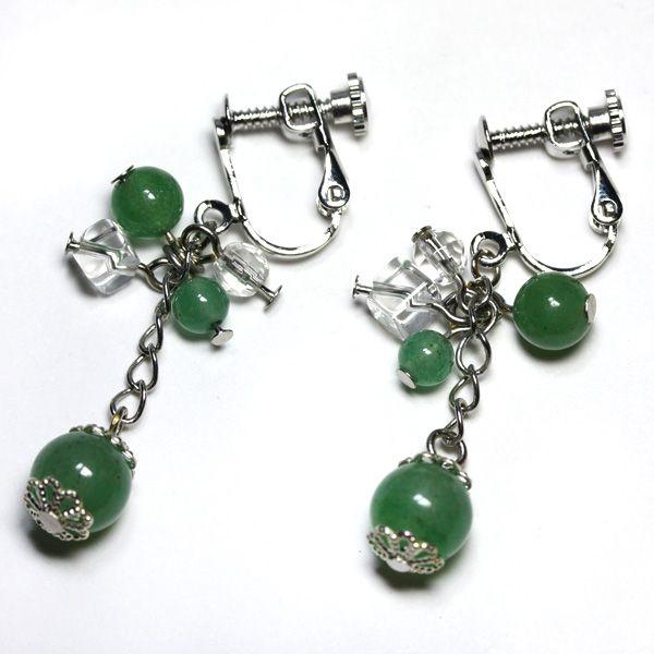 ■商品の内容【イヤリング】誕生石イヤリング 5月 アベンチュリン レディース 女性用 ギフトに最適 天然石 風水 パワーストーン誕生石のイヤリングの登場です。小さな誕生石が揺れて、大変可愛らしいです。アベンチュリン：爽やかな緑色は、大地に根...