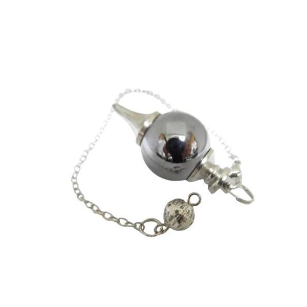 ■商品の内容丸玉ペンデュラム 20mm テラヘルツ 金具シルバーカラー ダウジング ヒーリング パワーストーンペンデュラムは「ダウジング」に使う振り子です。人間の深い潜在意識に呼応して回り、決断の手助けをしてくれるといわれています。占いツー...