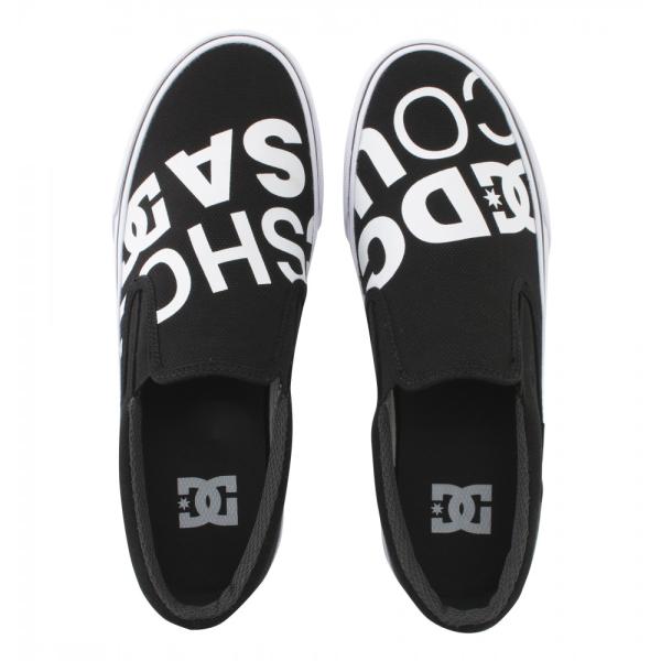 スケートボードブランド『DC SHOES』ユニセックススニーカーシューズDM202033TRASE SLIP-ON SPカラー:XKKW(black/black/wht)サイズ(cm):24 靴幅: 2Eメイン素材: キャンバス キャンバス...