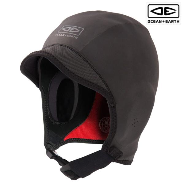 【EASY HEAR NEOPRENE SURF HOOD】・伸縮性素材を使ったサーフフード（キャップ）・耳の保護だけでなく、聞こえやすさも考慮したイヤーパネル・サーファーズイヤー対策に推奨・防風スムーススキン＋360ストレッチネオプレンア...