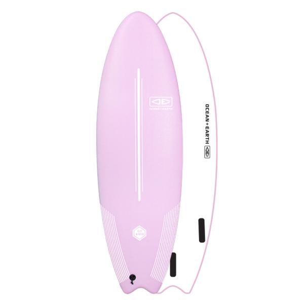 O&amp;E EZI-RIDER SOFTBOARD 5'6  COLOR:パステルピンク■ 仕様・サイズサイズ：5'6" × 21" × 2 3/4"Volume：40LCore：EPS ＋ 2 StringersDeck：IXL EB...