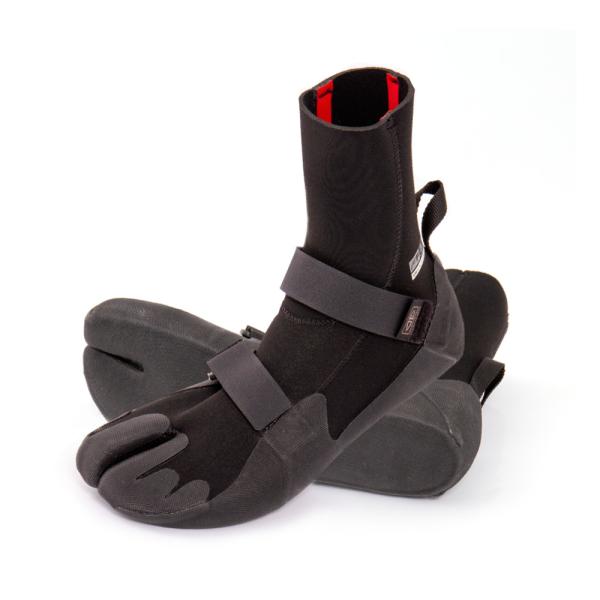 【O&amp;E BELLS NEO BOOTIE 3mm（ベルズ ネオ ブーティー）】・3mmネオプレンのウィンターサーフブーツ・足首と足の甲を固定するダブルバンドにより安定したフィット感を実現・運動性の高い先割れタイプ・着脱がしやすいヒ...