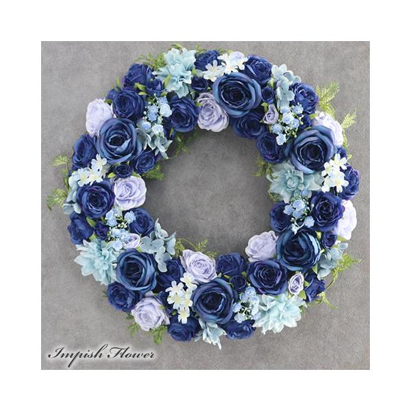 アーティフィシャルフラワー 造花 使用■アレンジサイズ: 直径:43 奥行き:9 (cm) ■主な使用造花：バラインテリアとしてはもちろん御祝い用にもぴったりの豪華な造花を使った壁掛けリースのアレンジメント用途例：誕生日、結婚祝い、記念日、...