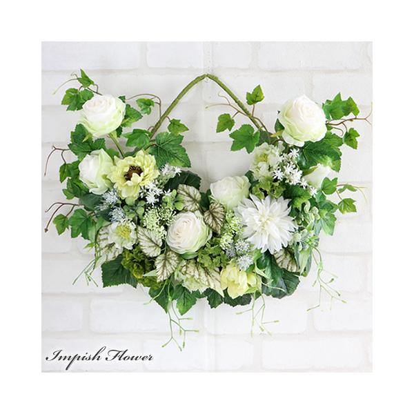 アーティフィシャルフラワー（造花）使用■サイズ: 幅:52 奥行き:13 高さ:42 (cm) ■主な使用造花：ダリア・バラインテリアとしてはもちろん御祝い用にもぴったりの豪華な造花を使ったリースのアレンジメント用途例：誕生日、結婚祝い、記...