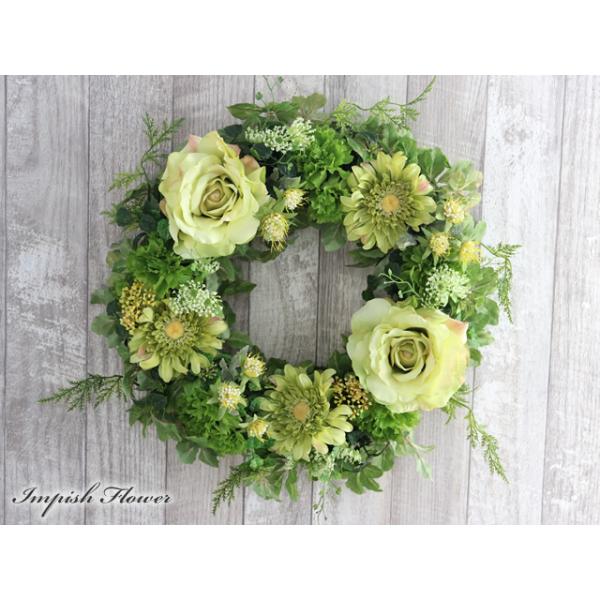 アーティフィシャルフラワー 造花 使用■アレンジサイズ: 直径:40 高さ:10 (cm) ■主な使用造花：バラ・ガーベラインテリアとしてはもちろん御祝い用にもぴったりの豪華な造花を使った壁掛けリースのアレンジメント用途例：誕生日、結婚祝い...