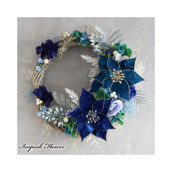 アーティフィシャルフラワー（造花）使用■サイズ: 直径:37 奥行:11 (cm) ■主な使用造花：ポインセチア人気 クリスマスにぴったりの豪華な高級造花を使ったクリスマスリース用途例：誕生日、結婚祝い、記念日、ギフト、プレゼント、贈り物、...