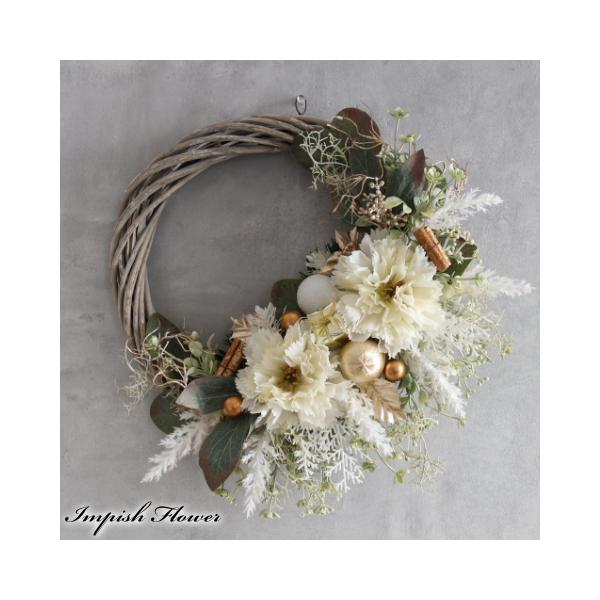 アーティフィシャルフラワー（造花）使用■サイズ: 直径:38 奥行:10 (cm) ■主な使用造花：人気 クリスマスにぴったりの豪華な高級造花を使ったクリスマスリース用途例：誕生日、結婚祝い、記念日、ギフト、プレゼント、贈り物、お見舞い、母...