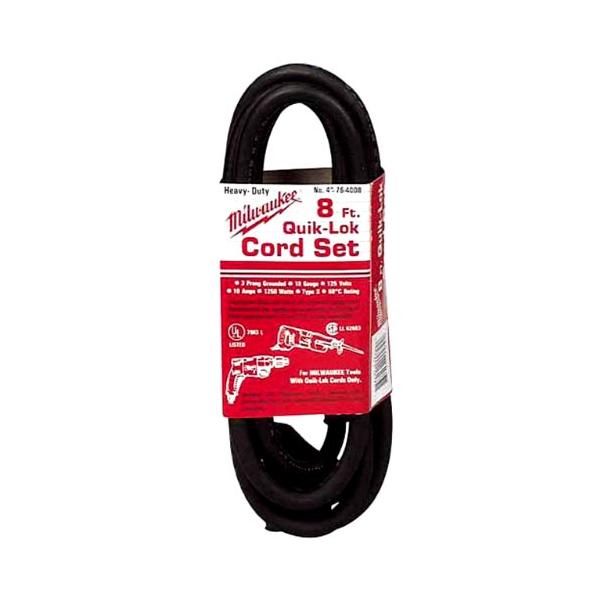 商品名: Milwaukee 48-76-4008 Quik-Lok 8-Foot 3 Wire Grounded Cord [並行輸入品] Milwaukee 48-76-4008 Quik-Lok 8-Foot 3 Wire Groun...