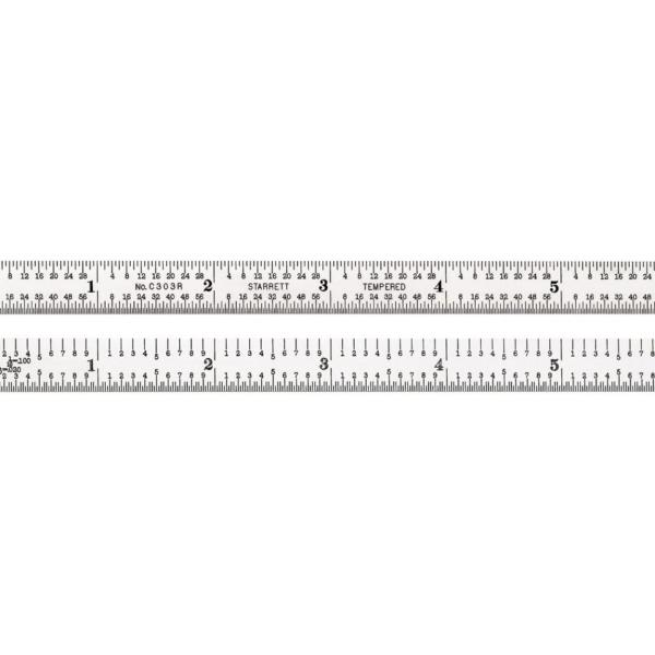 商品名: Starrett C303R-6 Full Flexible Steel Rule With Inch Graduations, 3R Graduations, 6 Length, 1/2 Width, 1/64 Thicknes...
