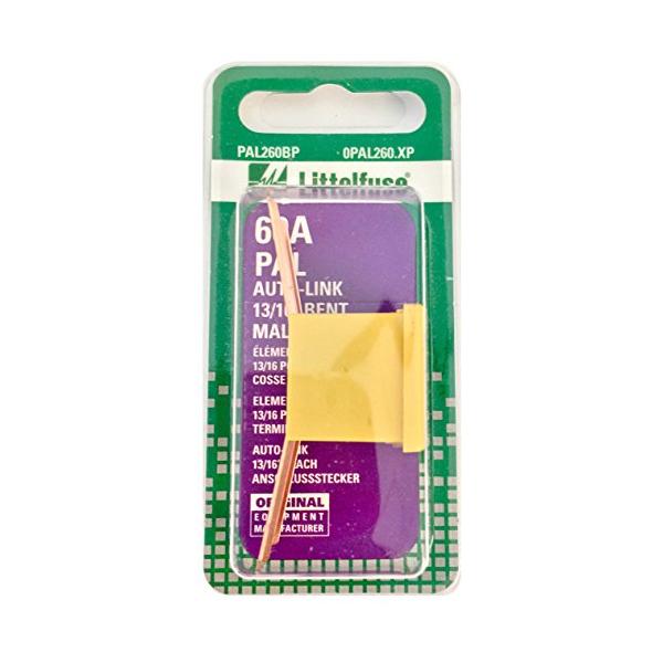 商品名:  Littelfuse 0PAL260.XP PAL 13/16 Bent 32 Volt 60 Amp Carded Auto Link Fuseブランド: Littelfuse高さ: 2cm横幅: 4cm奥行: 5cm商品番号...