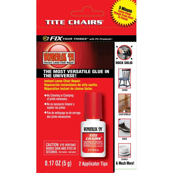 商品名: (ワンダーロッキング) WONDERLOKKING 5g Tite Chairシリーズ 接着剤 5 grams 208120 PC Products, 5 gram, Clear Adhesive for Chair Joint ...
