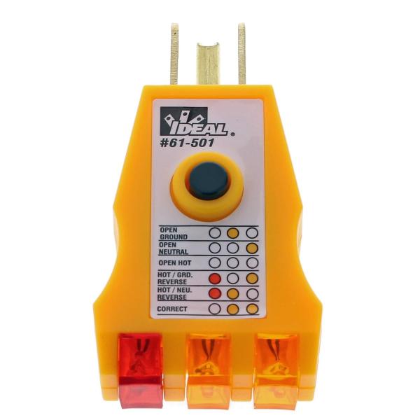 商品名理想的な産業131-61-501 GFCIサーキットテスターIDEAL INDUSTRIES INC. 61-501 Receptacle Tester with GFCIブランド：Ideal Industries商品サイズ：Gene...