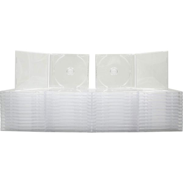 商品名:  50 Standard Empty Clear Replacement CD Jewel Boxes with Clear Inner Trays (Assembled) #CDBIS10CLブランド: Square Deal ...