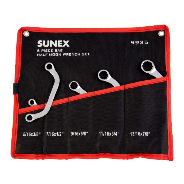 商品名: Sunex 9935 SAE Half Moon Wrench Set, 5-Piece by Sunex Sunex 9935 SAE Half Moon Wrench Set, 5/16 x 3/8-Inch - 13/16 ...