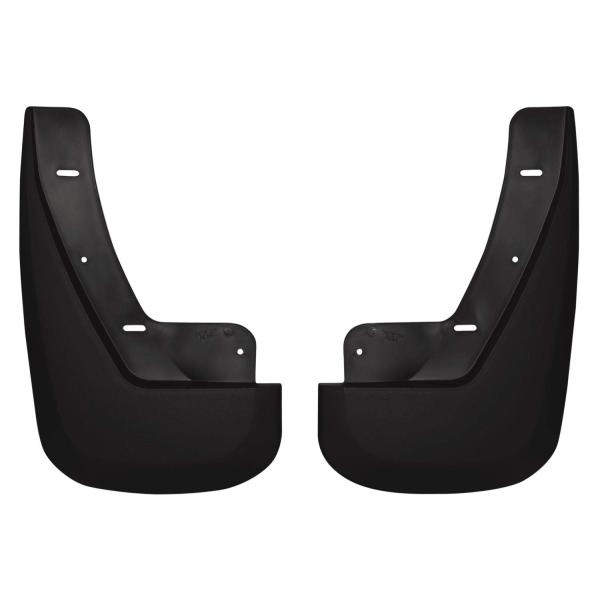 商品名: Husky Liners - リアマッドガード | 2007 - 2014 キャデラック エスカレード ESV デュアルエキゾーストなし リアセット - ブラック 2点 | 56781 Husky Liners - Rear Mu...