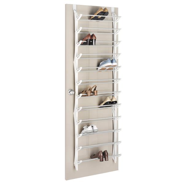 商品名: OTD Shoe Rack 36 Pairs Whitmor Over the Door Shoe Rack, Fold-up Non-slip Bars, 36 Pair, Whiteブランド: Whitmor商品サイズ: 36...