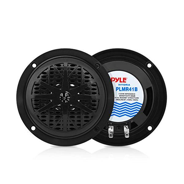 商品名: Pyle PLMR41B 4 inch Dual Cone Waterproof Stereo Speakers Pyle 4 Inch Dual Marine Speakers - Waterproof and Weather ...