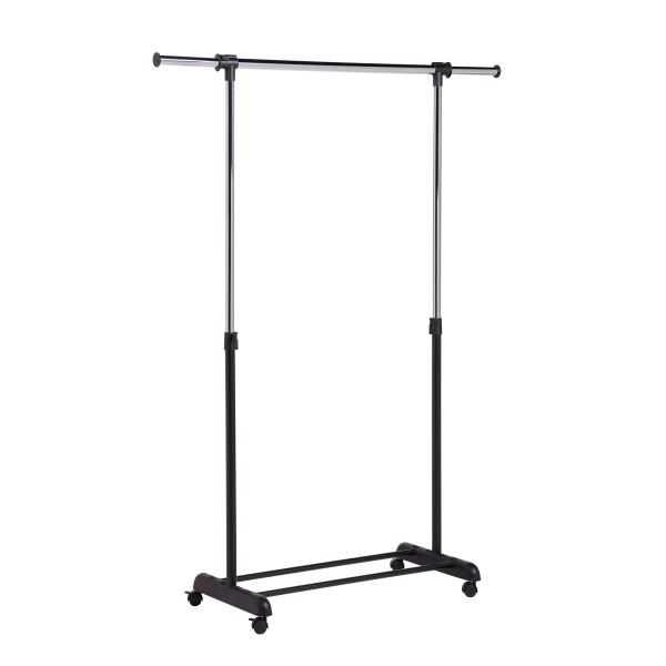 商品名: Honey-Can-Do GAR-01124 Expandable Garment Rack - Chrome and Black Honey-Can-Do Adjustable Height and Width Rolling ...