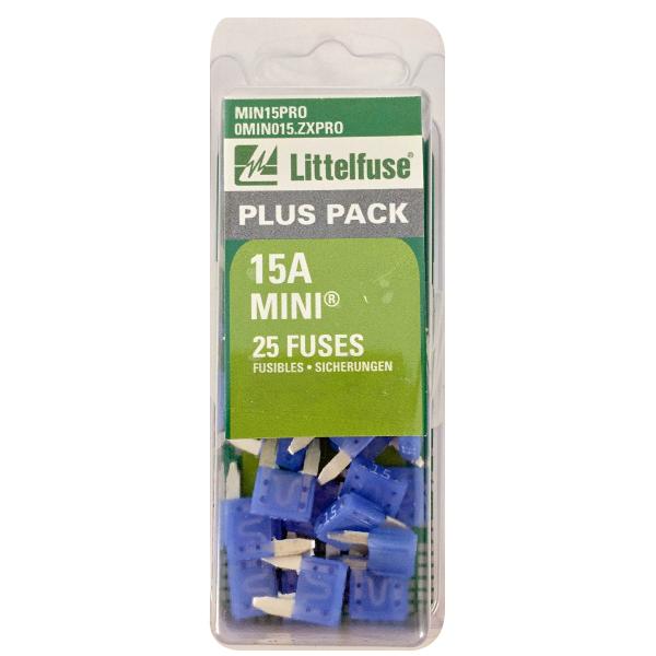 商品名:  Littelfuse MIN15PRO MINI BP PRO Fast-Acting Automotive Blade Fuse - 25 Pieceブランド: Littelfuse高さ: 3cm横幅: 5cm奥行: 13cm...