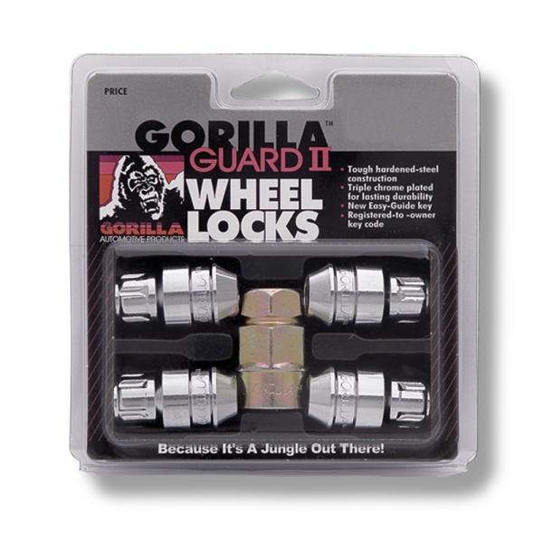 商品名: (1.3cm ) - Gorilla Automotive 61681N Chrome Acorn Gorilla Guard II Wheel Locks - Set of 4 (1.3cm Thread Size) Goril...