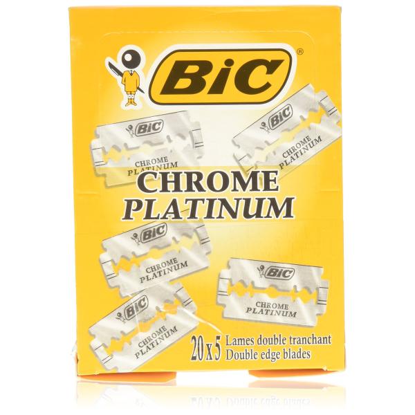 商品名:  BIC Chrome Platinum Double Edge (DE) Razorblade - 100 Bladesブランド: BIC商品サイズ: 5 Count (Pack of 20)高さ: 5cm横幅: 3cm奥行: ...