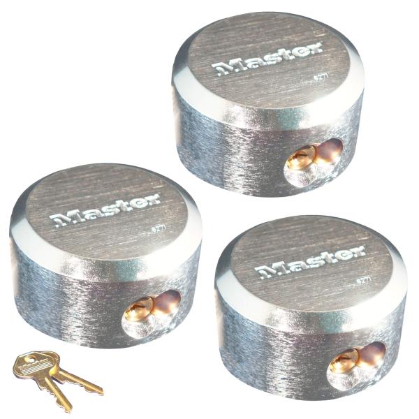 商品名: マスターロック非表示シャックルKeyed Alikeロック6271?nka-3バンプProof Master Lock Hidden Shackle (3) Keyed Alike Padlocks 6271NKA-3 w/ Bu...