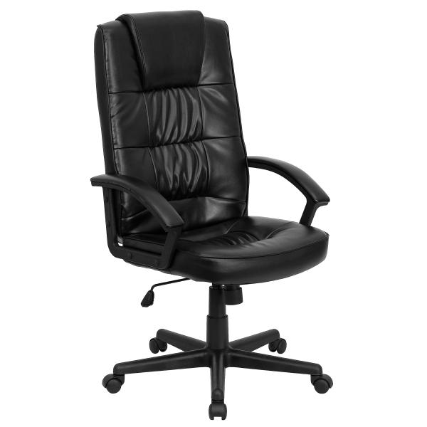 商品名: Flash Furniture High Back Black LeatherSoft Executive Swivel Office Chair with Arms, BIFMA Certified 141［並行輸入］ Flas...